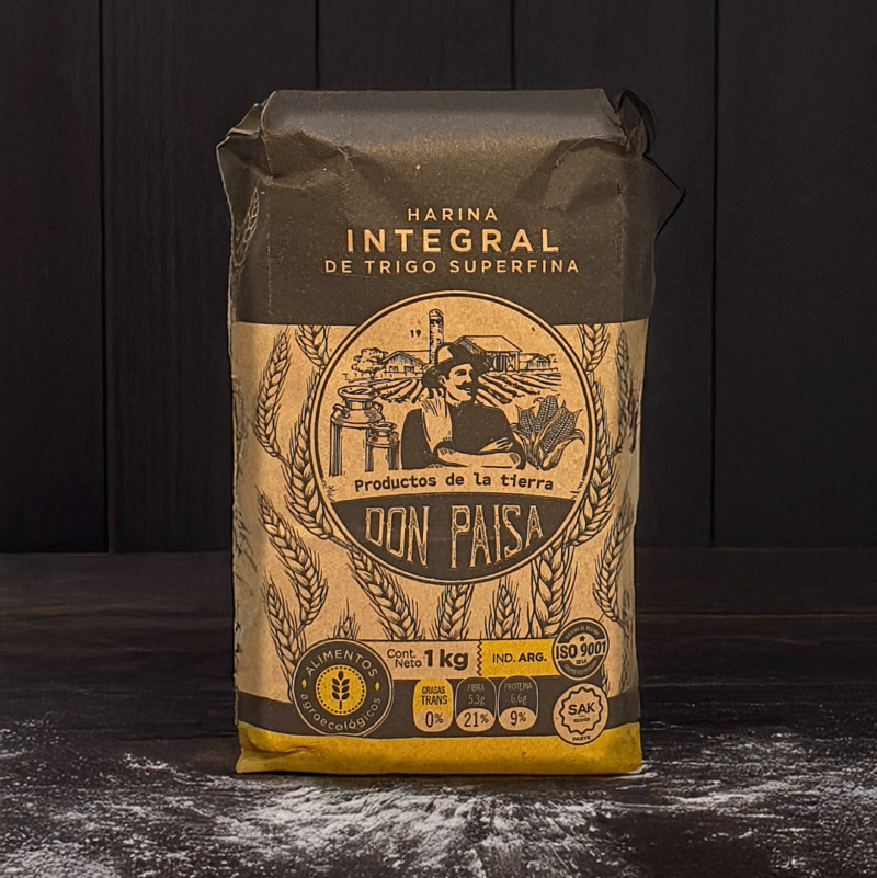 Harina Integral de Trigo Superfina Agroecológica. Don Paisa ...